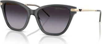 Emporio Armani Femme, Accessoires, Jaune, Taille: 54 MM Lunettes de soleil Cat-eye
