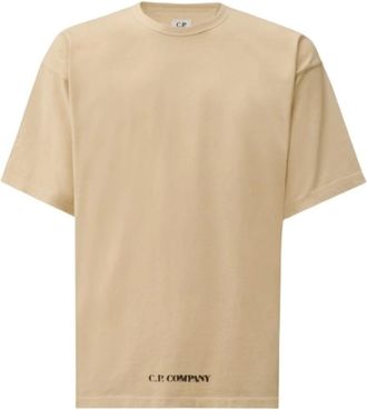 C.P. Company C.p. Company, Homme, Tops, Blanc, Taille: M Logo T-Shirt