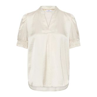 Saint Tropez HelmaSZ Blouse - Femme - Blouses et Chemises - Beige - Taille: 44 FR