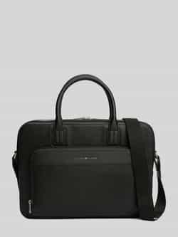 Tommy Hilfiger Laptoptasche mit Kofferschlaufe und Label-Schriftzug