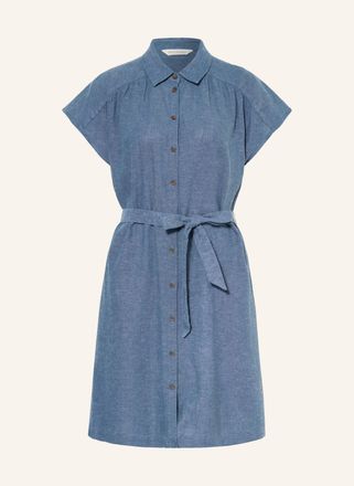 Moss Copenhagen Msch Copenhagen Hemdblusenkleid Mschviana Ginia Mit Leinen blau