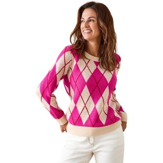 Daxon by - Pull jacquard g&eacute;om&eacute;trique