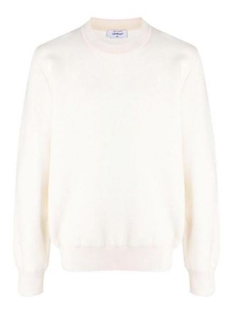 Off-white Pull Col Rond - Blanc