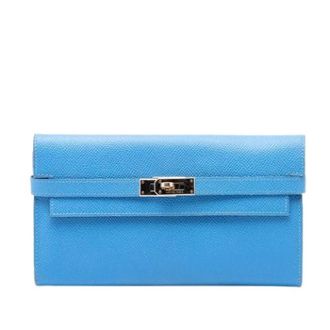 Herm&egrave;s Pre-owned Kelly Wallet - - Pre-owned - Damen - Blau - ONE SIZE