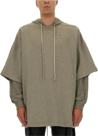 Rick Owens SweaT-shirt &agrave; capuche double &eacute;paisseur - Homme - Sweatshirts et sweats &agrave; capuche - Gris - Taille: L