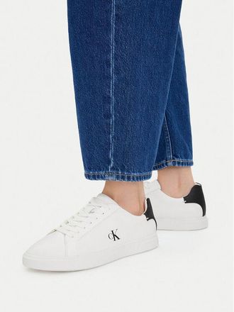 Calvin Klein Sneakers Low Pro Cup Laceup Lth Moire HW0HW02845 Wei&szlig;
