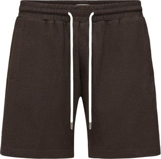 Drykorn Softe Bermudashorts Brikko mit Waffelstruktur in