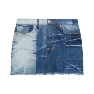 Kenzo Patchwork-Shortrock - - Skirts - Damen - Blau - W25