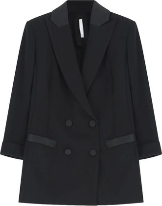 Imperial Femme, Vestes, Noir, Taille: 46 FR Giacca Doppio Petto