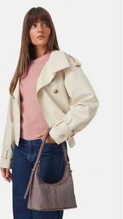 Calvin Klein Handtasche Emblem Aop Sueded Shoulder Bag LV04F3880G Beige