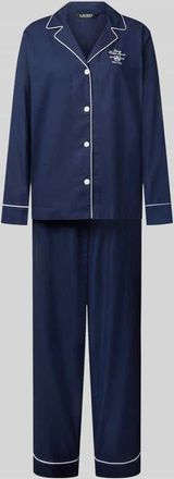 Lauren Ralph Lauren Slim Fit Pyjama-Set aus reiner Baumwolle