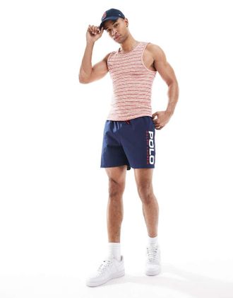 Polo Ralph Lauren Sport Capsule Traveler - Short de bain &agrave; logo - Bleu marine