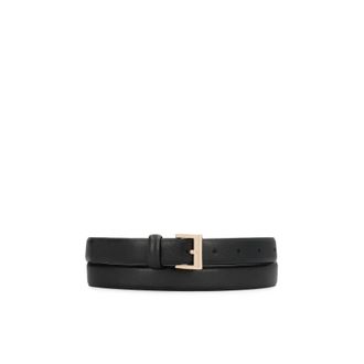 Kazar Femme, Accessoires, Noir, Taille: 120 CM Ceinture en cuir avec boucle carr&eacute;e