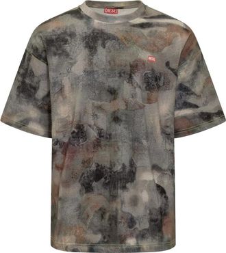 Diesel Homme, Tops, Gris, Taille: XL T-Chemises