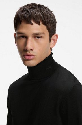 HUGO BOSS Rollkragenpullover San Thomas-M aus Merinowolle, regular fit