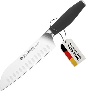 Greta Magnusson-Grossman 369VN - Verbena | Santoku Messer 30,5 cm | Ultrascharfer K&uuml;chenmesser | Deutschem Edelstahl Klinge 16,3 cm | mit Ergonomischen Griff 14,2 cm (199 Gram
