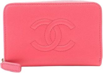 Chanel Porte-monnaie / &Eacute;tui &agrave; monnaie Pre-owned - Femme - Pre-owned - Rose - Taille: ONE Size