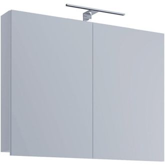 ebuy24 Ebuy24 - VCB1 Bad Wandschrank m Spiegel Spiegelschrank 60 cm inkl. Licht Wei&szlig;