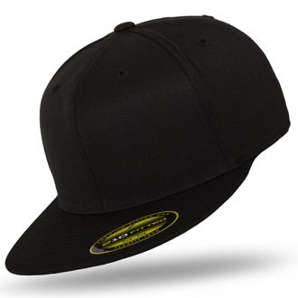 Flexfit Erwachsene M&uuml;tze Premium 210 Fitted, schwarz (Black), L/XL