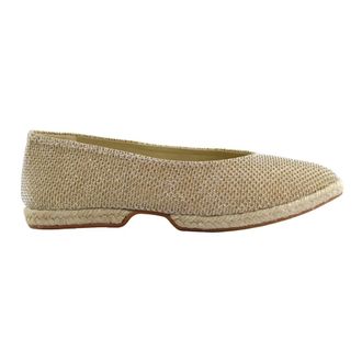 Espadrilles Goldene laminierte Ballerina-Schuhe - - Shoes - Damen - Gelb - 37 EU