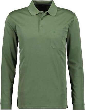 Ragman Polo en tricot doux pour homme avec poche de poitrine, manches longues, Kaki 336, 3XL