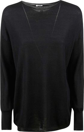 Aspesi Pull Col Rond - Noir