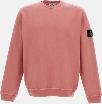 Stone Island Sweatshirt Mit Rundhalsausschnitt Aus Baumwolle