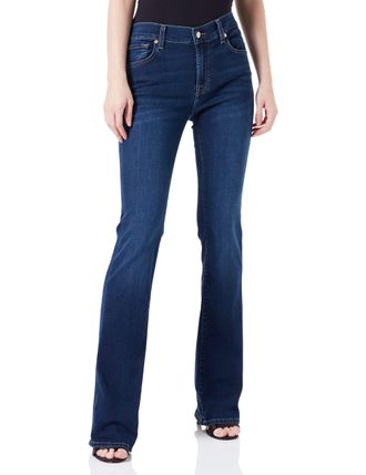 7 For All Mankind Damen Bootcut Bair Eco Jeans, Dark Blue, 25W / 25L EU