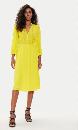 Liu Jo Kleid f&uuml;r den Alltag CA4061 T5853 Gelb Regular Fit