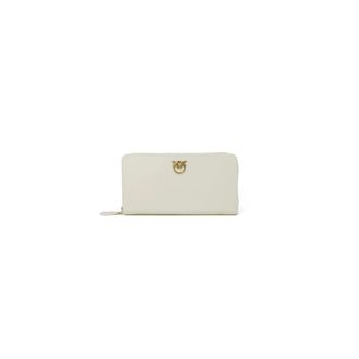 Pinko Love Birds Zip Wallet - - Accessories - Damen - Beige - ONE SIZE