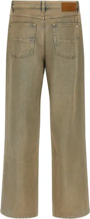 Amiri Overdyed Wide-Leg Jeans - Beige