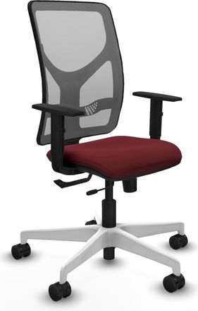 Piqueras y Crespo B&uuml;rostuhl mit 1D-Armlehnen, h&ouml;henverstellbare Lendenwirbelst&uuml;tze, ausgestattet mit Synchron/Translack und Schneideschaum, mit Rollen von 65 mm, Nylon,