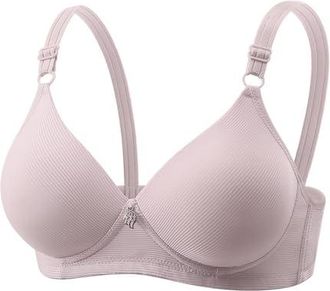 Generic Soutien-gorge d&eacute;t&eacute; moyen r&eacute;glable sans armatures pour femme 2026, gris clair, 66