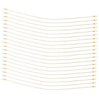 PartyKindom 200st&uuml;cke Weihnachtsbaum Dekoration Haken Schnappverschluss Aufh&auml;nger F&uuml;r Christbaumschmuck Und Weihnachtsdeko Lang Goldene Farbe