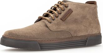 Gabor Herren Sneaker high,Halbschuhe,zertifiziertes Leder,Wechselfußbett,straßenschuhe,Strassenschuhe,Sportschuhe,lt.Brown,44.5 EU / 10 UK