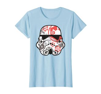 Star Wars Trooper Head Snoflakes Weihnachten T-Shirt