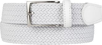 Lindenmann Herren Gürtel weiß Textil