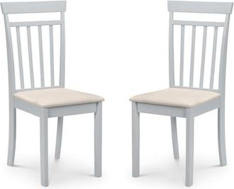 Julian Bowen Coast Esszimmerstühle, 2er-Set, grau