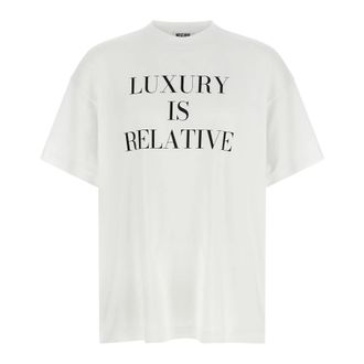 Moschino Bedrucktes T-Shirt - - Tops - Damen - Wei&szlig; - S