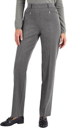 Damart Pantalon Droit Classique enfilable Femme Gris Chiné Taille 38