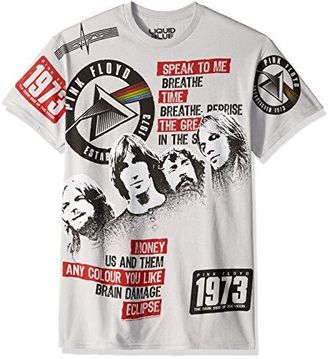Liquid Blue Pink Floyd Dark Side 1973 Short Sleeve T-Shirt