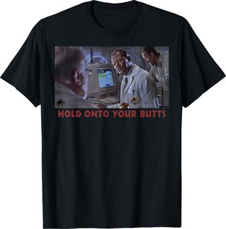 Jurassic Park Doctor Ray Arnold Hold Onto Your Butts Photo T-Shirt