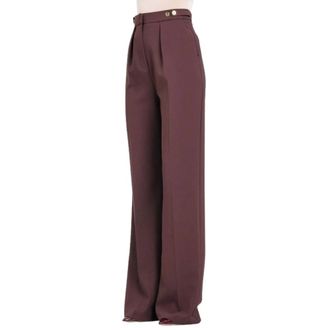 Elisabetta Franchi Weite Hosen - - Trousers - Damen - Braun - L