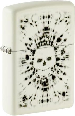 Zippo Sturmfeuerzeug - Hippie Skull, Glow-in-The-Dark, Color Image - Nachfüllbar - Wiederverwendbar - Windfestes Design - Geschenkbox - Made in USA