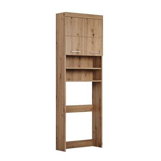 Trendteam Superstructure de Machine &agrave; Laver - Salle de Bain - Amanda - Dimensions de Montage (LxHxP) 63 x 187 x 24 cm - ch&ecirc;ne color&eacute; - 139311592