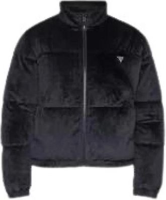 Guess Femme, Vestes, Noir, Taille: 42 FR Doudoune avec style Couture