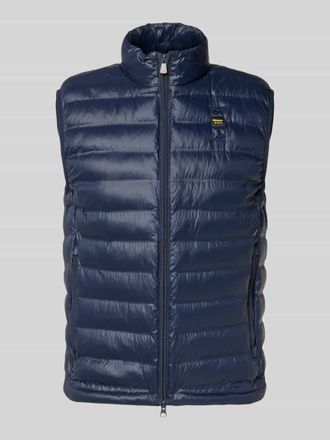 Blauer Steppweste mit Zweiwege-Rei&szlig;verschluss Modell Arvale