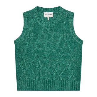 Munthe Rundhals-Strickware - - Knitwear - Damen - Gr&uuml;n - XS