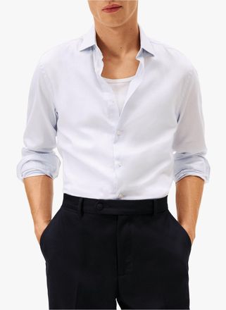 Tommy Hilfiger Chemise col classique en coton m&eacute;lang&eacute;