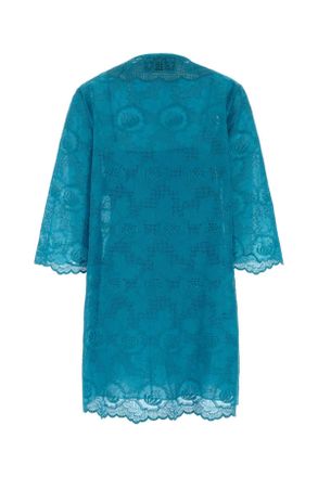 Valentino Garavani Womens Dress Turquoise Cotton